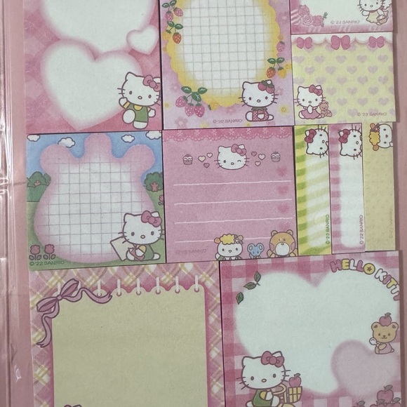 Hello Kitty | Office | Hello Kitty Pink Retro Sticky Memo Book | Poshmark
